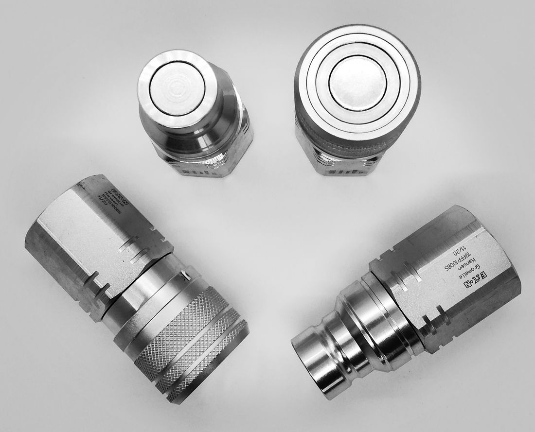 Two way shut off quick release couplings