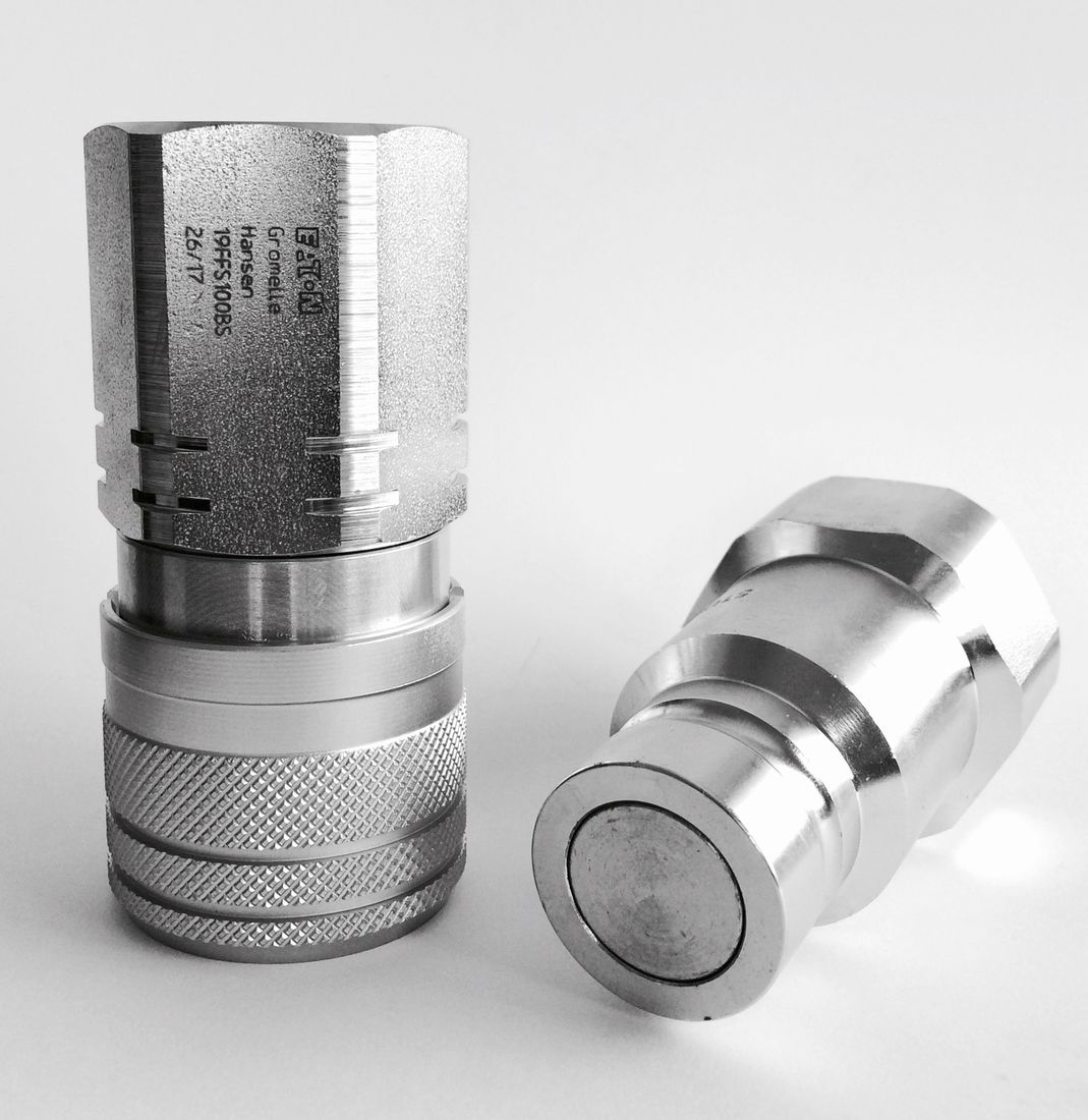 Two way shut off quick release couplings