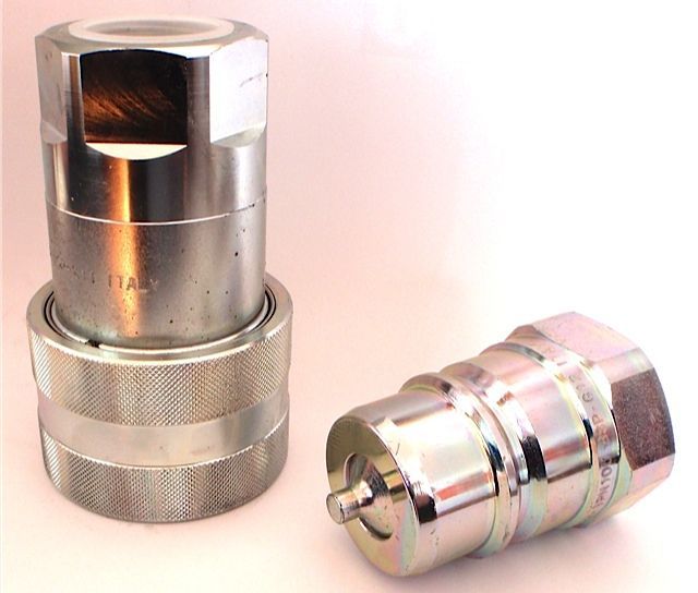 Two way shut off quick release couplings