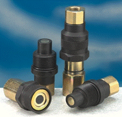Two way shut off quick release couplings